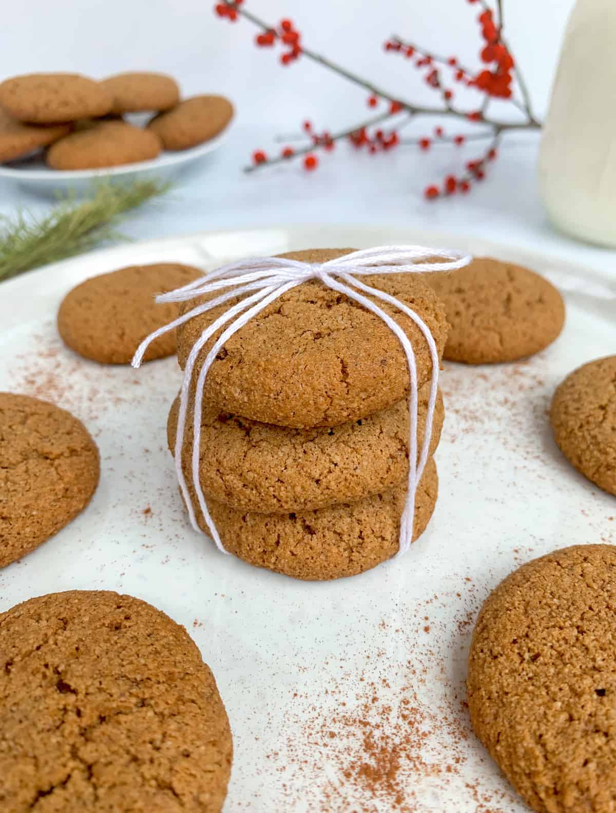 Healthy Gingerbread Sugar Cookies - Healthful Blondie