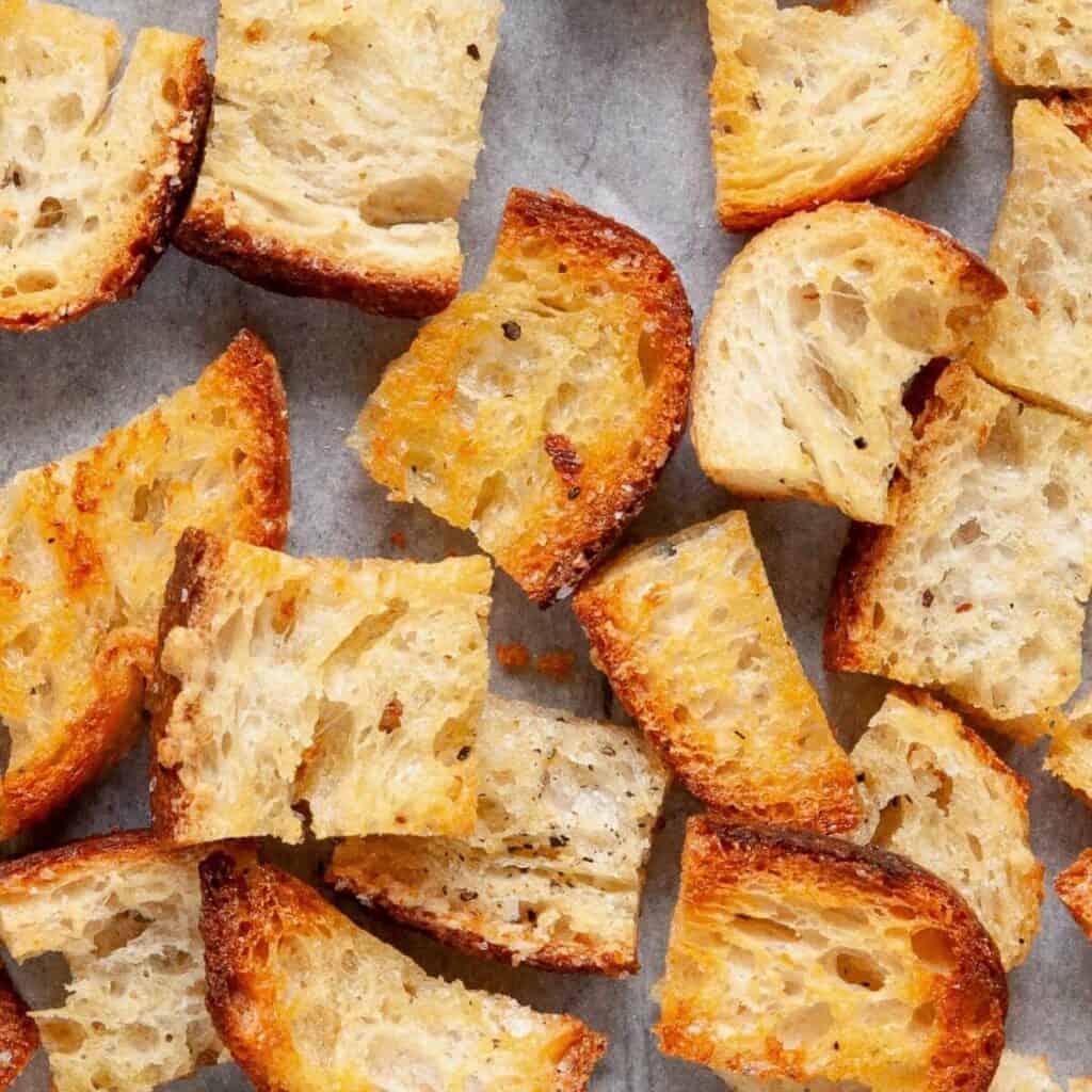 Sourdough Bread Croutons - Healthful Blondie