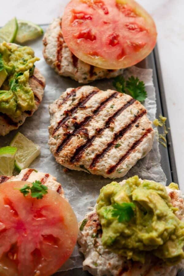 Cilantro Lime Chicken Burgers - Healthful Blondie