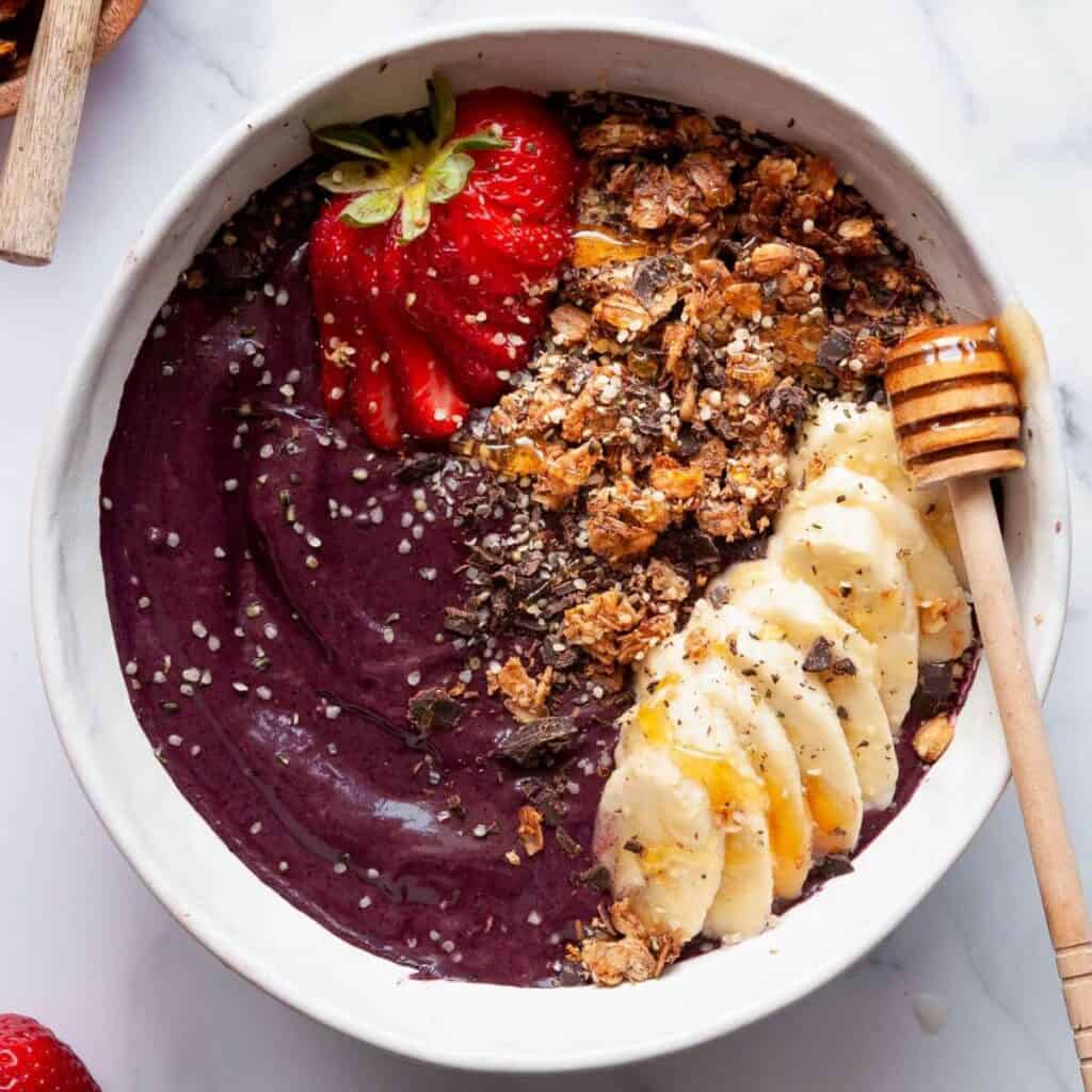 High Protein Acai Bowl - Healthful Blondie