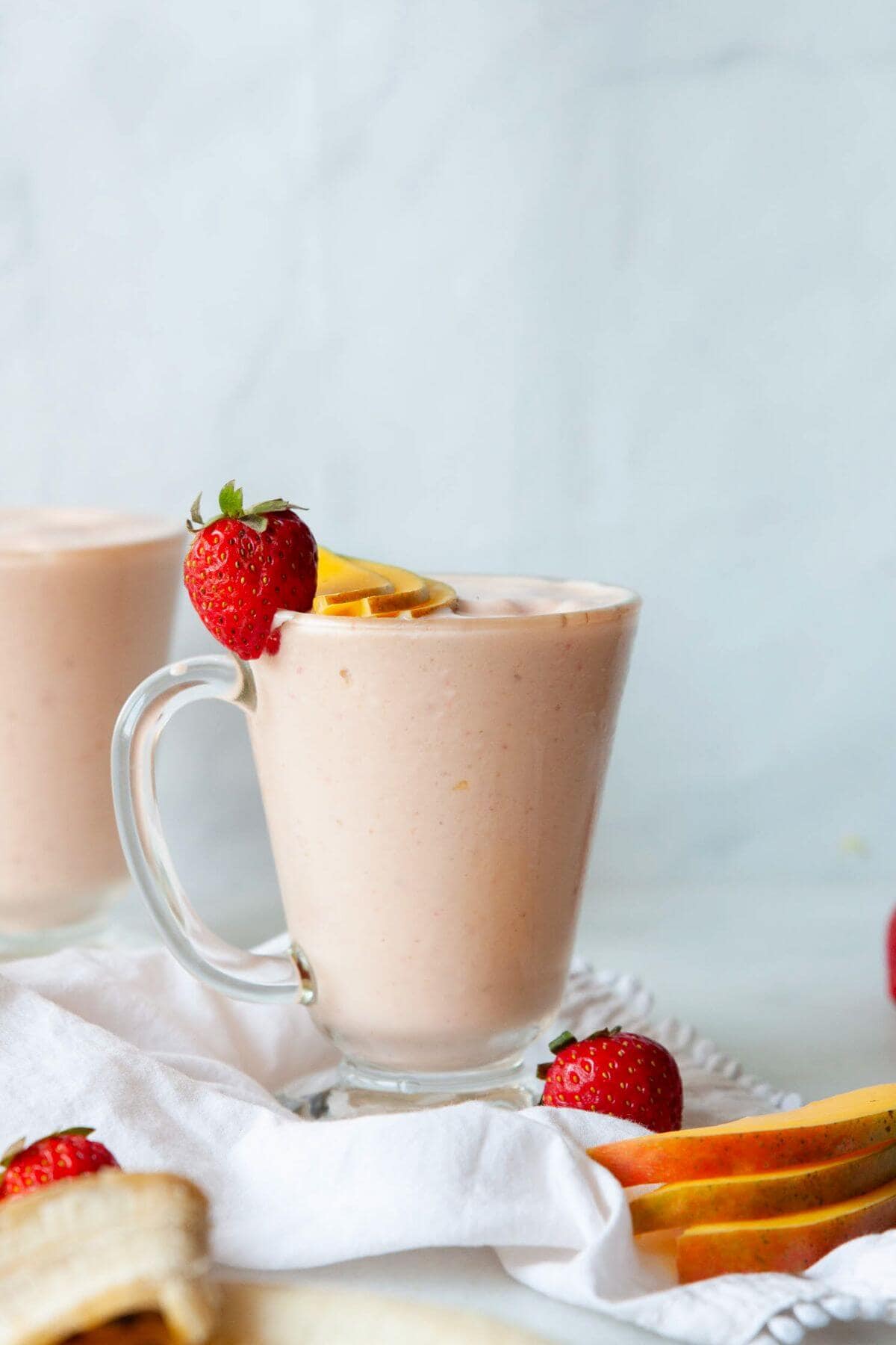 Banana Mango Strawberry Smoothie - Healthful Blondie