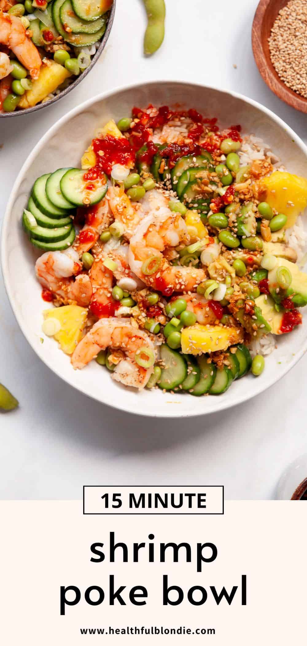 Shrimp Poke Bowl - Healthful Blondie