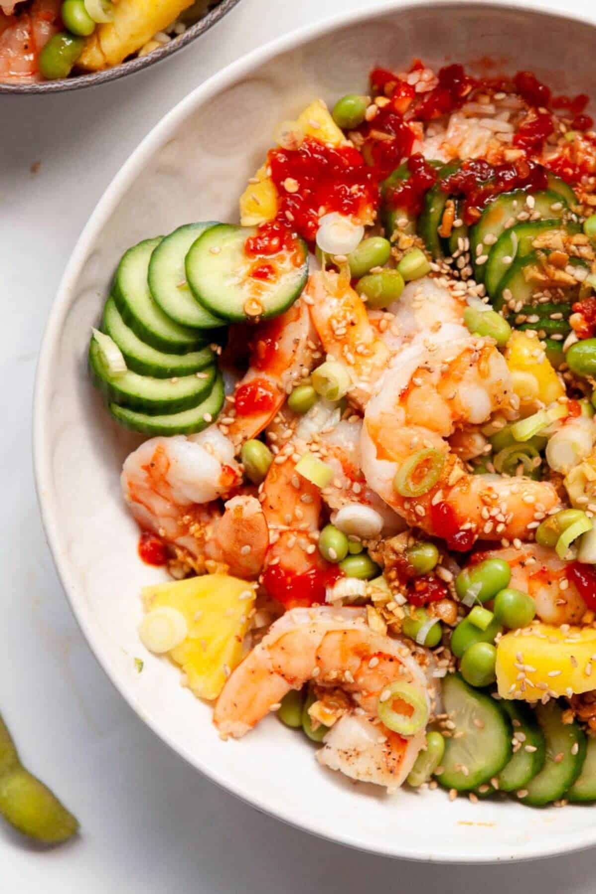 Shrimp Poke Bowl Recipe - Healthful Blondie