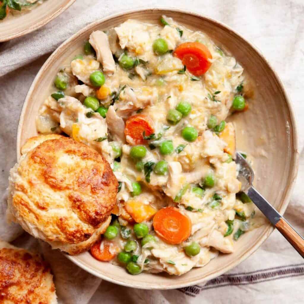Crustless Chicken Pot Pie - Healthful Blondie