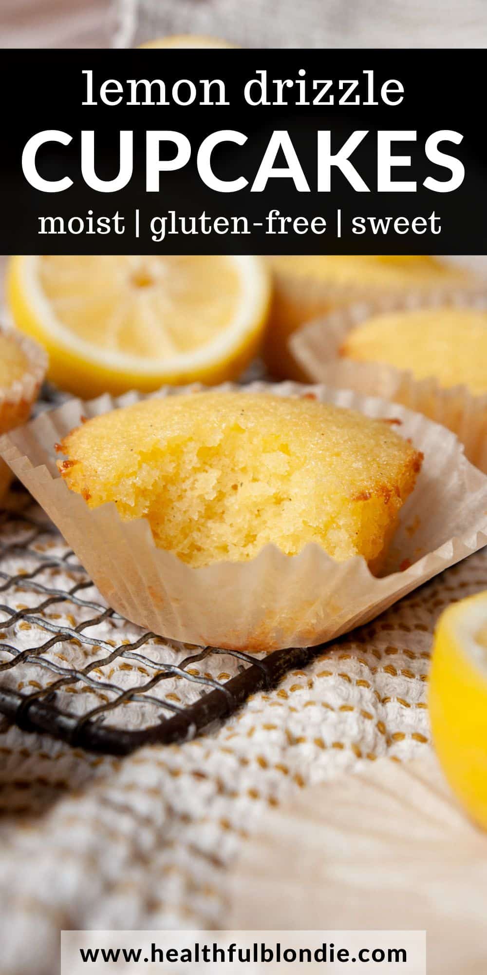 Lemon Drizzle Cupcakes - Healthful Blondie