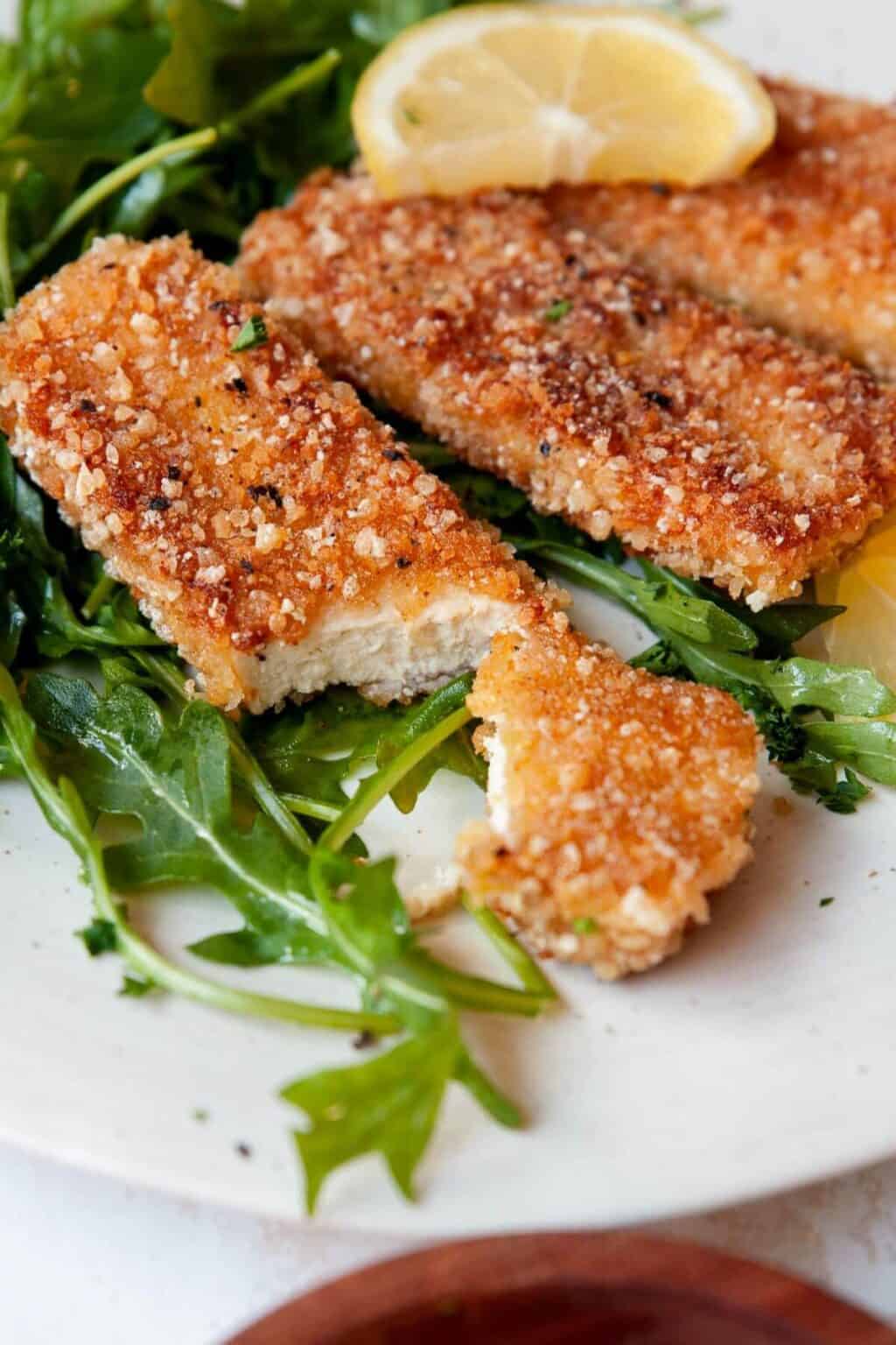 Crispy Vegan Tofu Schnitzel - Healthful Blondie