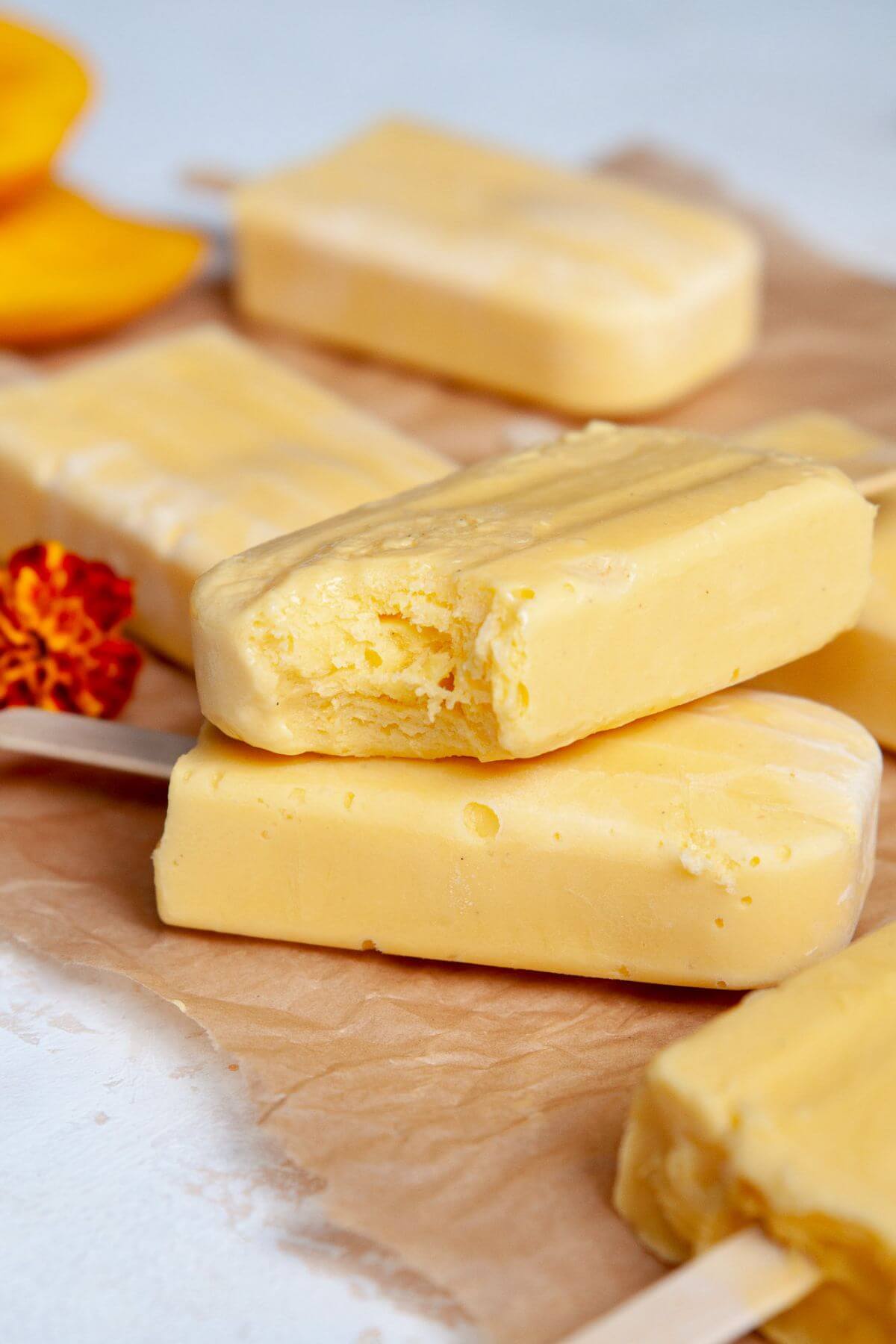 Mango Popsicles - Healthful Blondie