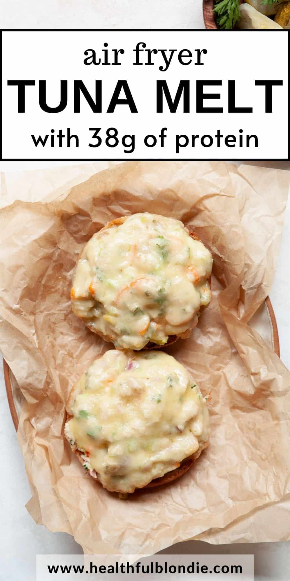 Air Fryer Tuna Melt - Healthful Blondie
