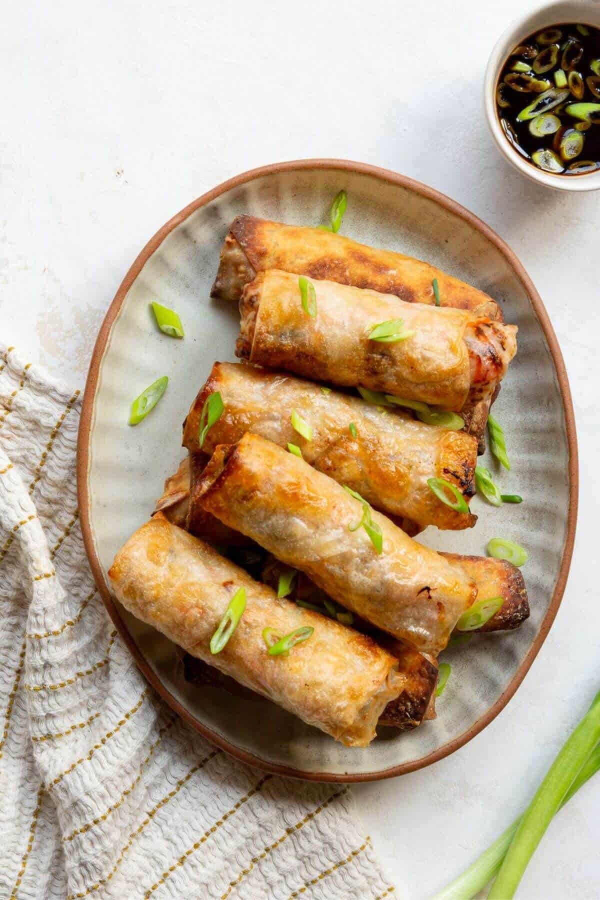 Air Fryer Spring Rolls - Healthful Blondie