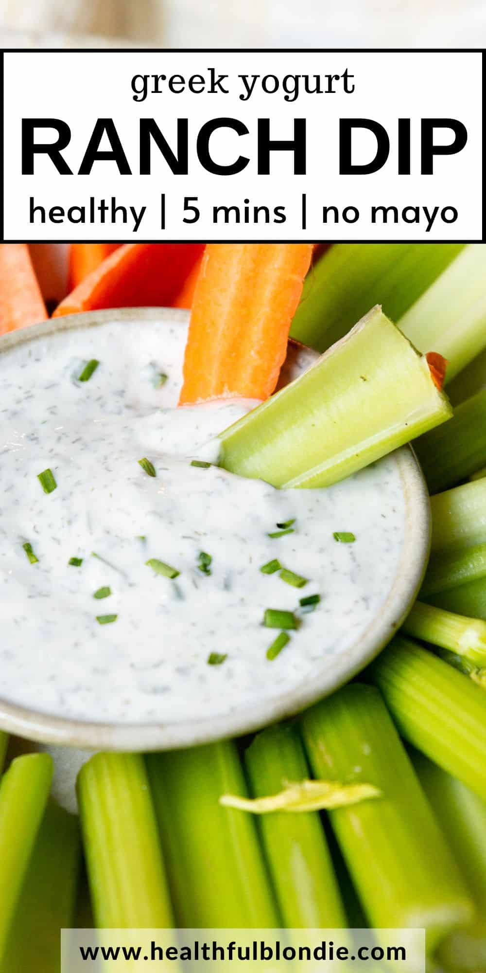 Healthy Homemade Ranch Dip - Healthful Blondie